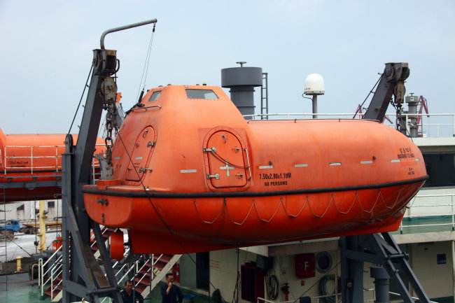 Lifeboat Prepared for Operation - China Deyuan Marine