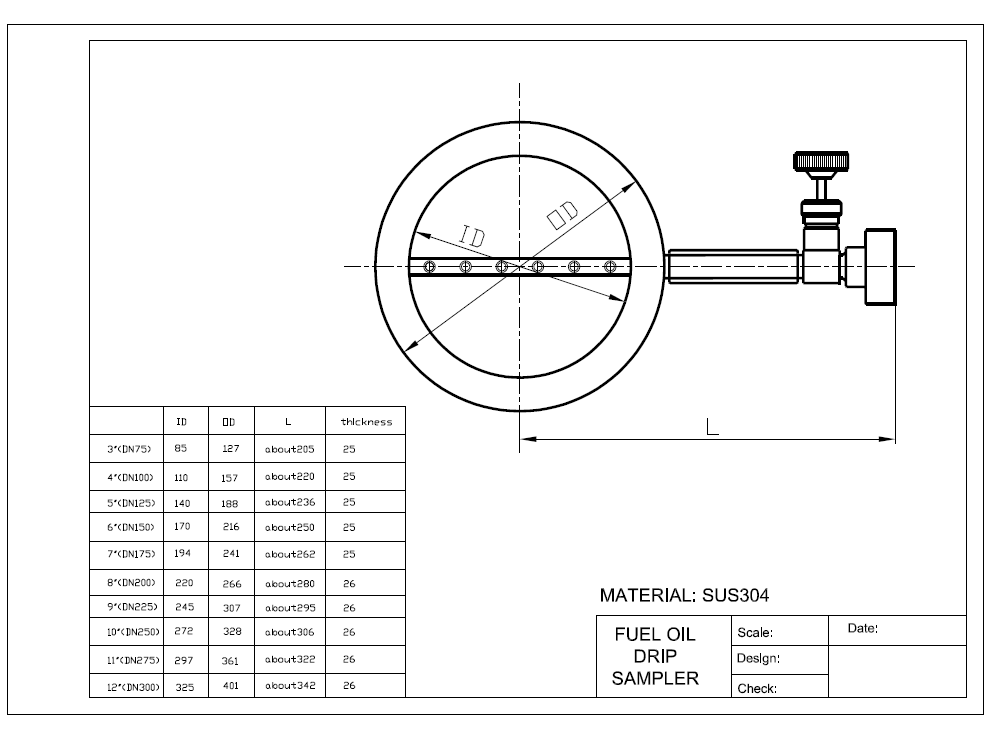Bunker Sampler from China manufacturer - China Deyuan Marine