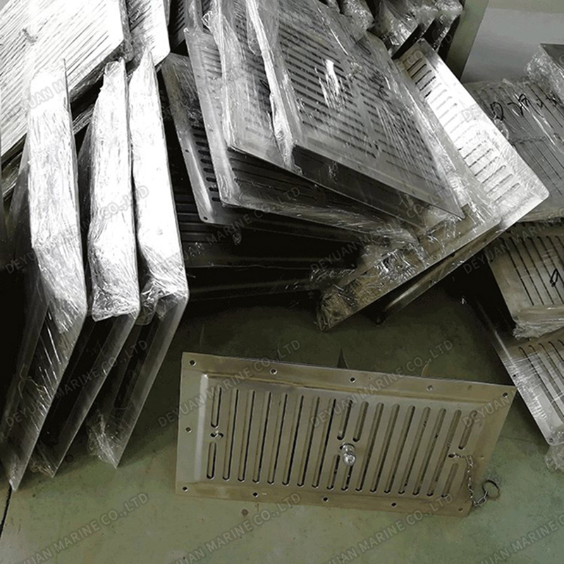 Steel Ventilation Vertical Groove Grill Rectangular Closeable CB/T 462 ...