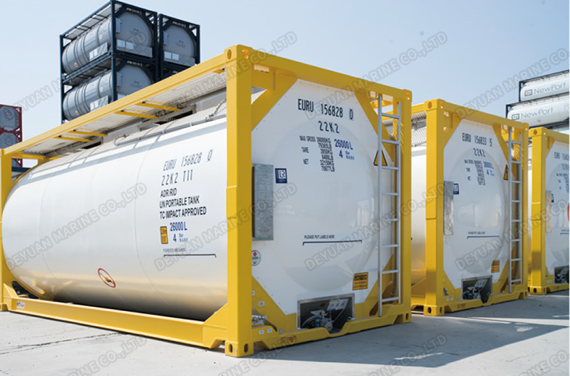 20' ISO Standard Frame Tank Container UN T11 from China manufacturer ...