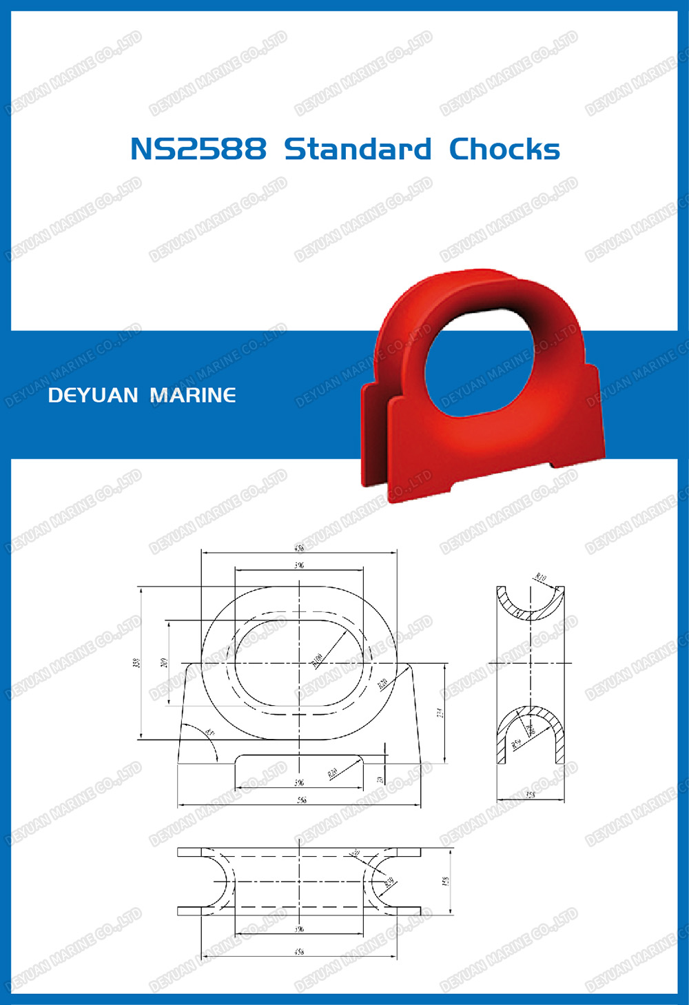 Deck Mounted Chock NS2588 Mooring Chock for Ships from China ...