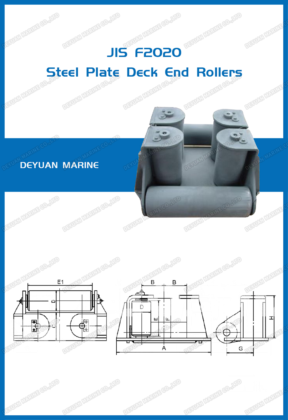 Deck End Roller JIS F2020 Fairlead Roller from China manufacturer ...