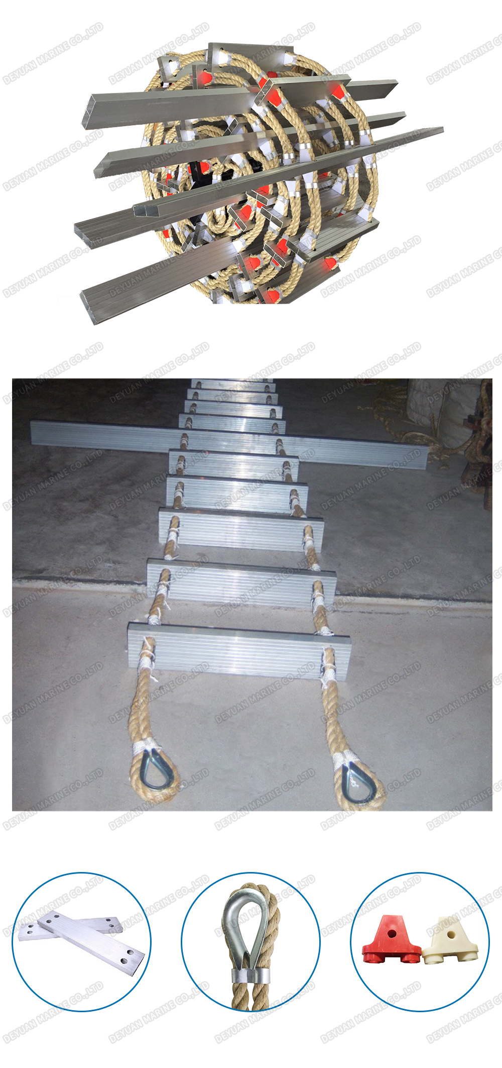 SOLAS Pilot Ladders With Aluminium Steps --Deyuan Marine - China ...