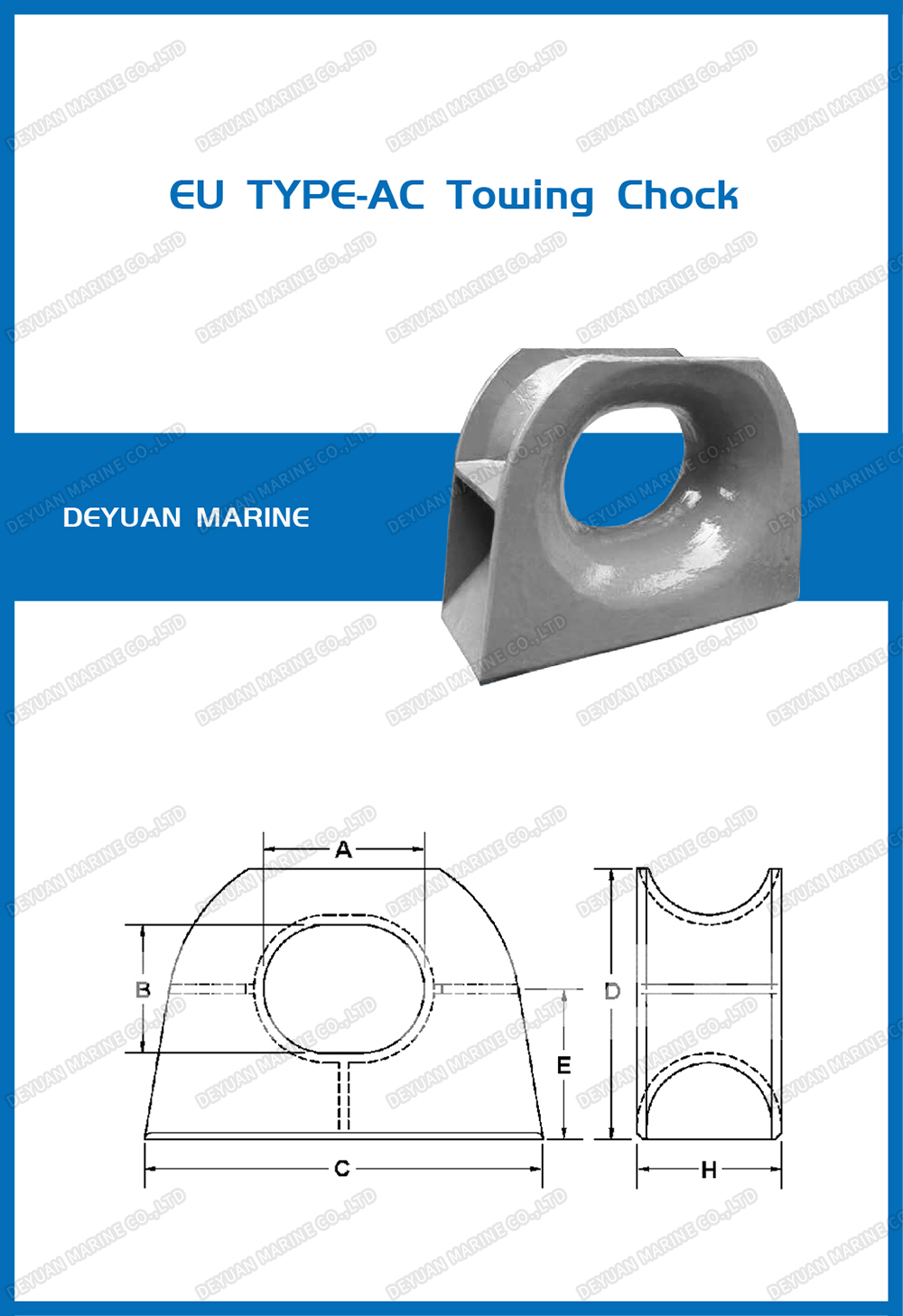 Deck Mounting EU Type Panama Bow Chock for Towing from China ...
