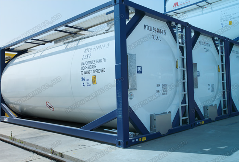 10 Feet Full Frame Collar Tank 6000~10000L Container from China ...